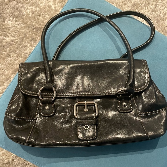 Giani Bernini | Bags | Vintage Faux Leather Black Giani Bernini Small ...